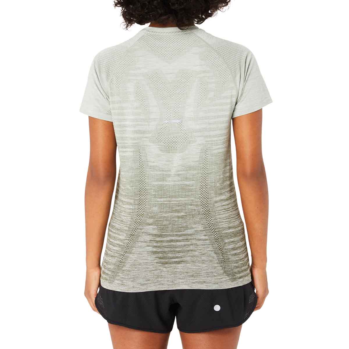 Asics Seamless Ss Top Women Mantle Green Olive Grey חולצת ריצה לנשים ...