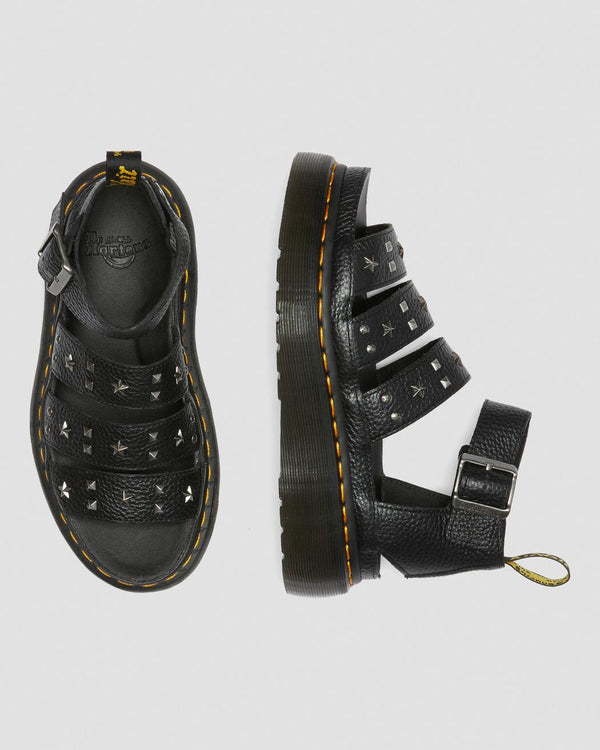Dr. Martens Clarissa II Quad Black Milled Nappa סנדלי דר מרטינס ...